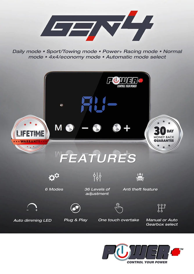 Mitsubishi Triton models Gen4 pedalbooster